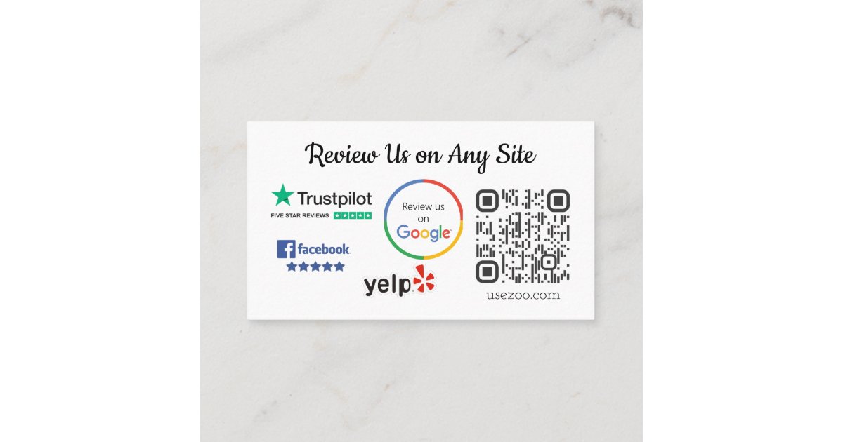 Thank You Review Us Card | Zazzle