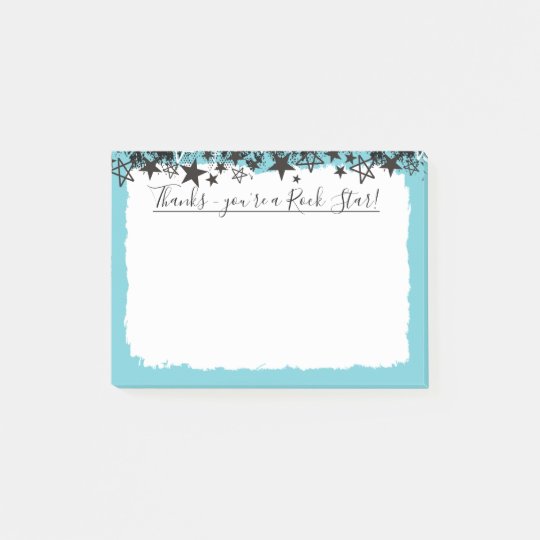 Thank you rock star employee recognition post-its post-it notes ...