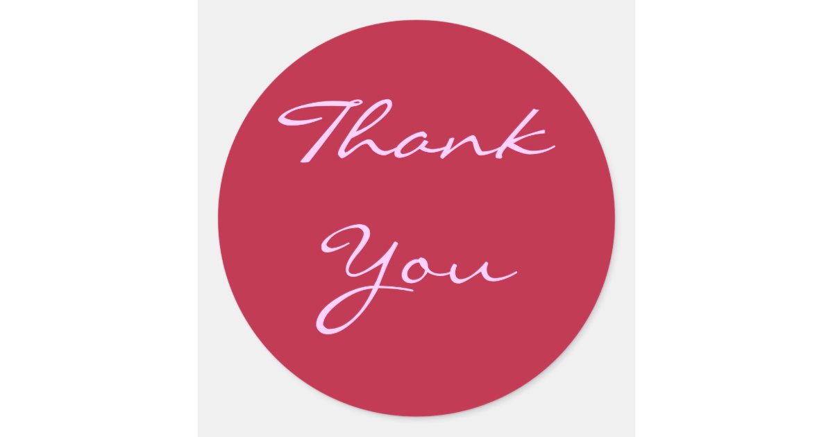 Thank You Rose Sticker | Zazzle