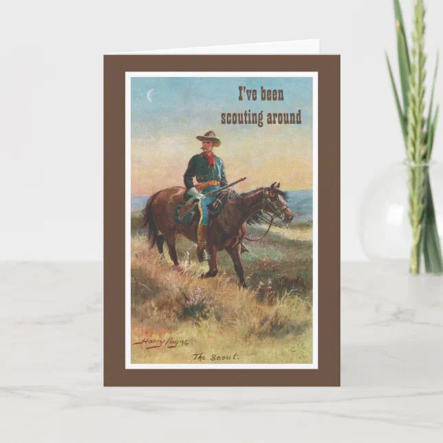 Thank You- Scouting Around Thank You Card | Zazzle
