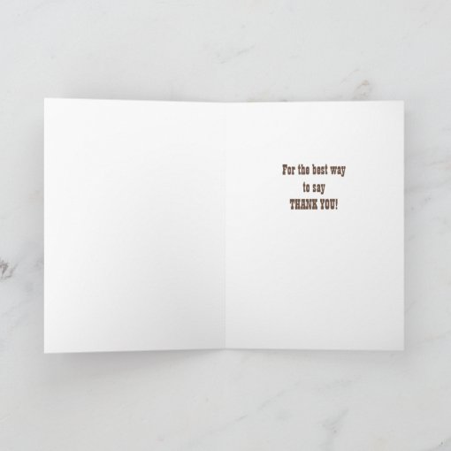 Thank You- Scouting Around Thank You Card | Zazzle