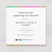 Thank you script business card | Zazzle