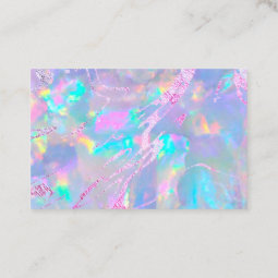 thank you script opal texture business card | Zazzle