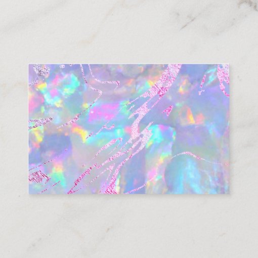 thank you script opal texture business card | Zazzle
