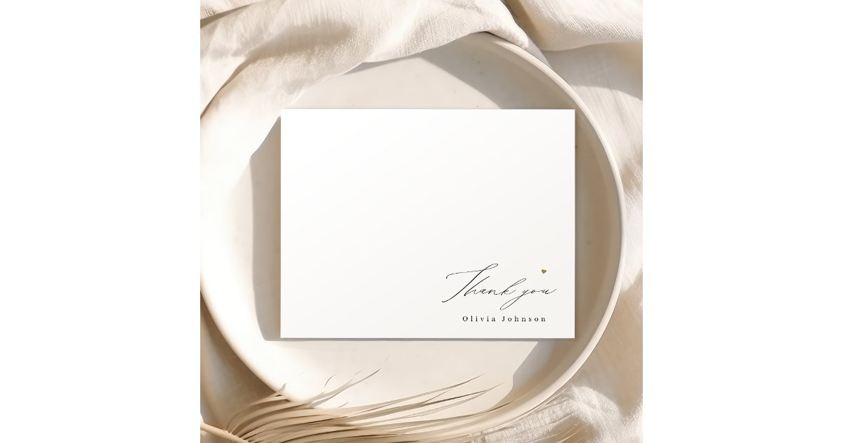 Thank you script personalized Stationery Note Card | Zazzle