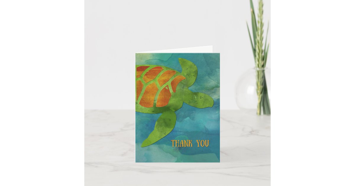 Thank You Sea Turtle | Zazzle