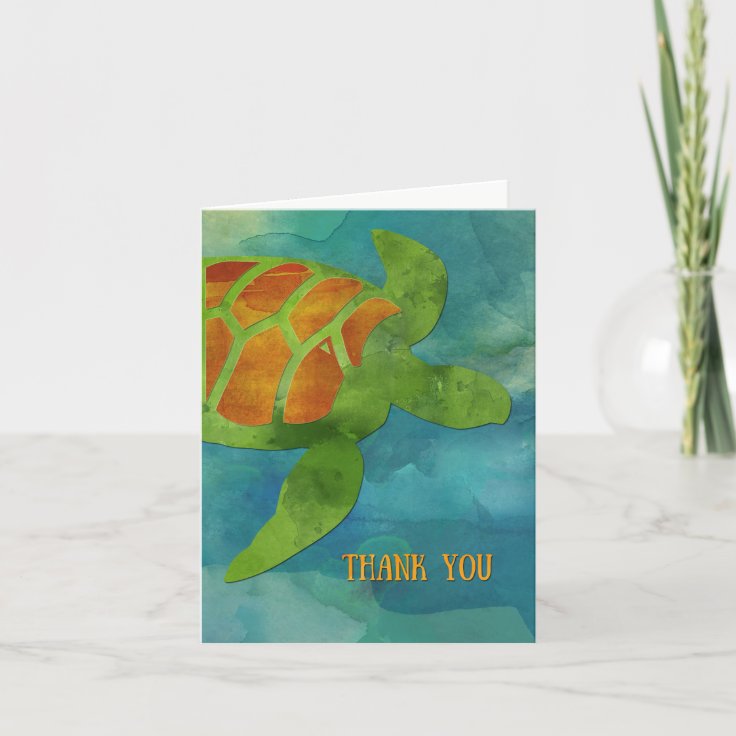 Thank You Sea Turtle | Zazzle
