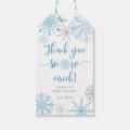 Thank you snow much gift tags | Zazzle