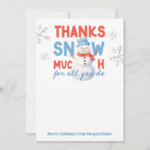 Thank You Snow Much Holiday Gift Card Holder | Zazzle