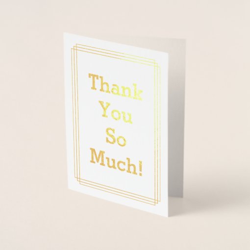 "Thank You So Much!" Greeting Card | Zazzle