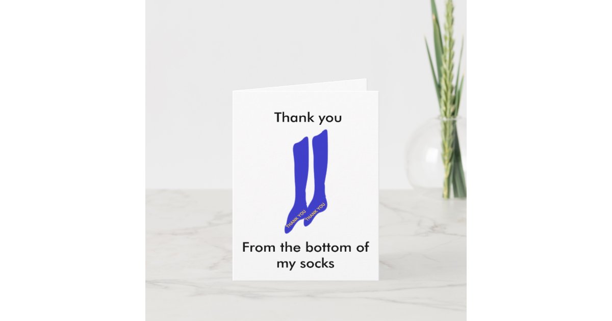 Thank You Socks | Zazzle