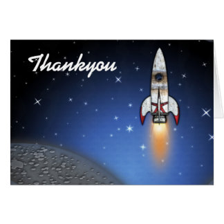 Thank You Space Rockets Cards, Thank You Space Rockets Card Templates ...