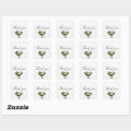 Thank You Square Sticker | Zazzle