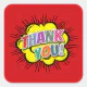 Thank You Square Sticker | Zazzle