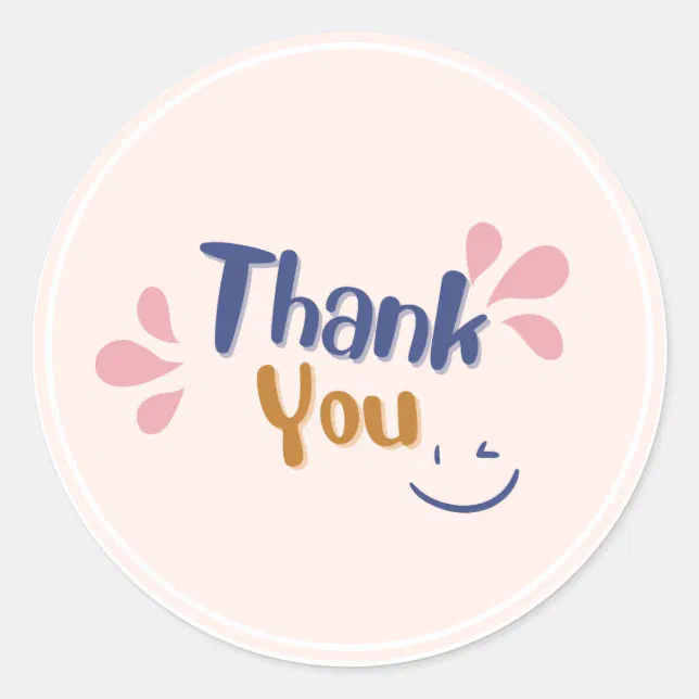 Thank You Sticker | Zazzle