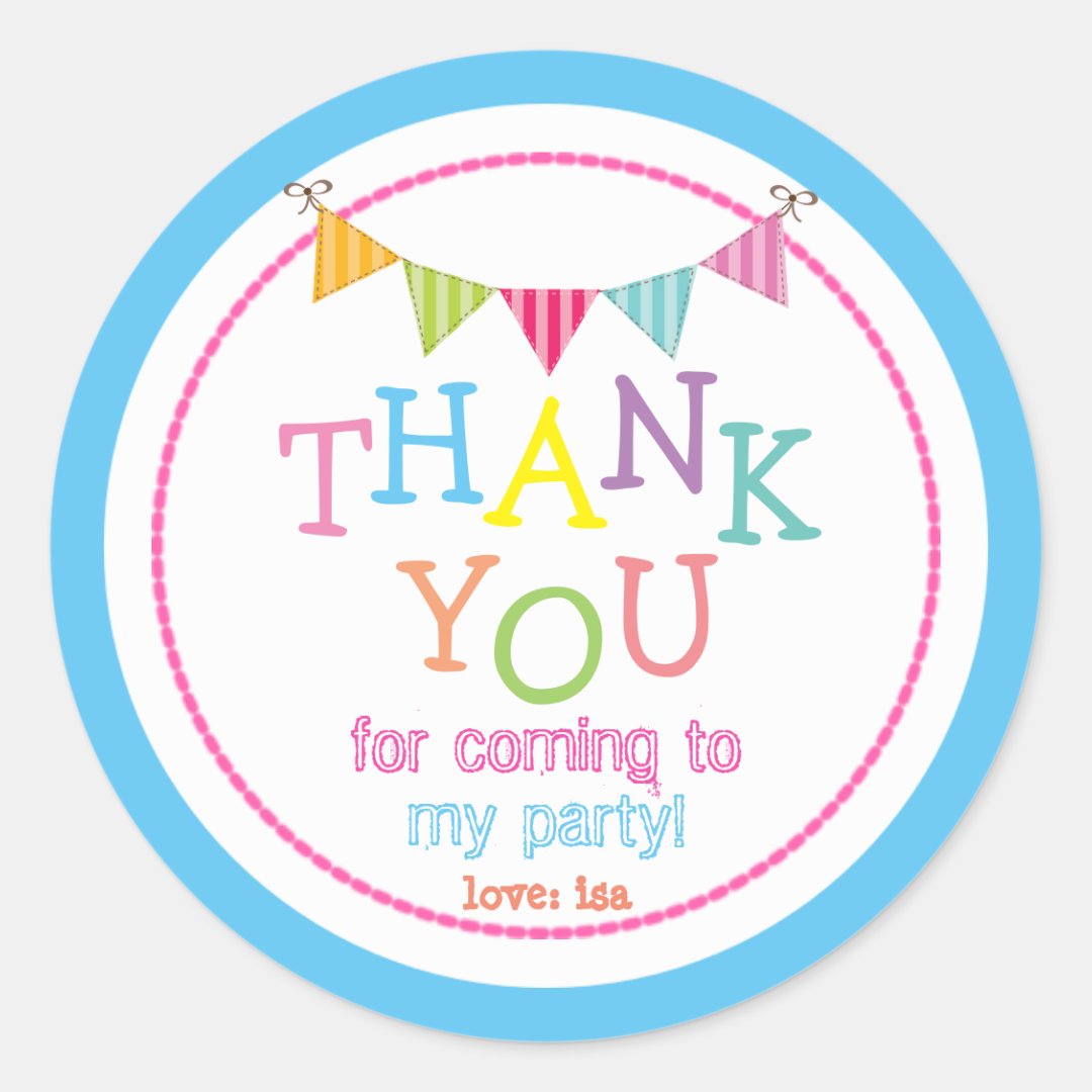 Thank You Sticker | Zazzle