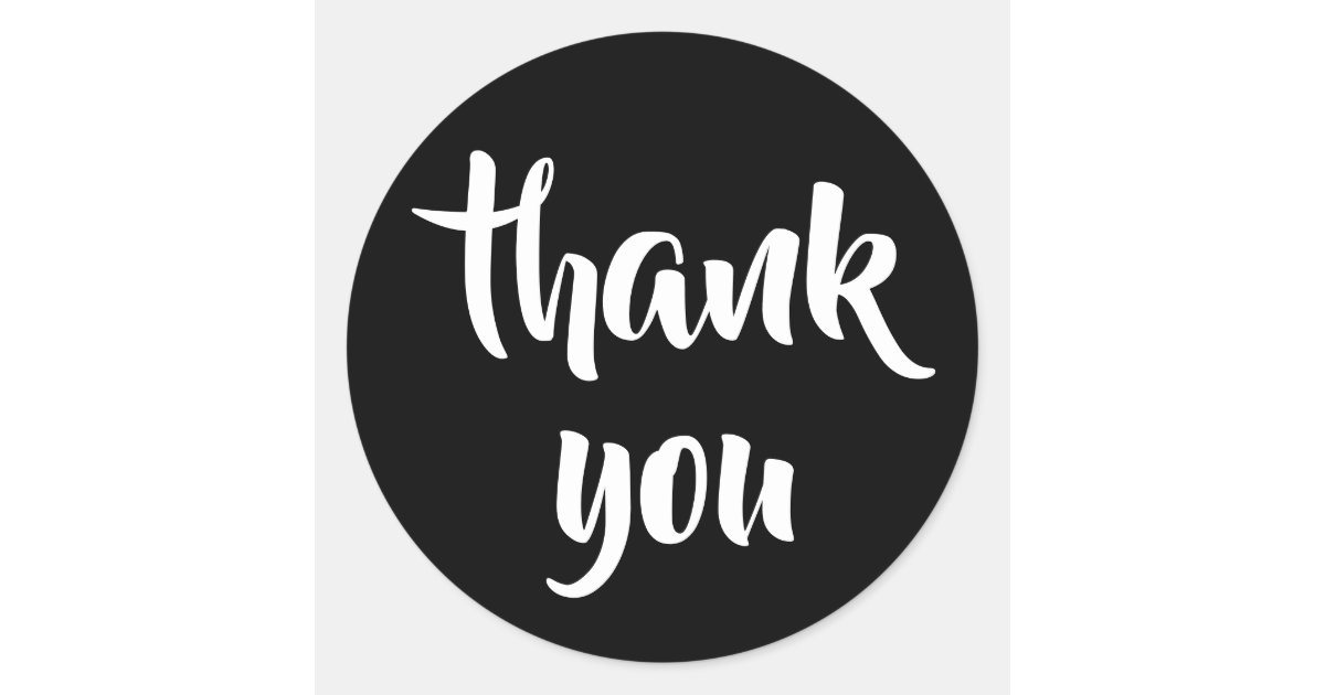Thank You Sticker Zazzle