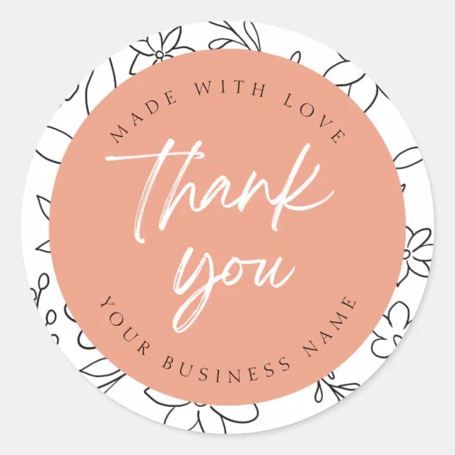 Thank you Stickers | Zazzle
