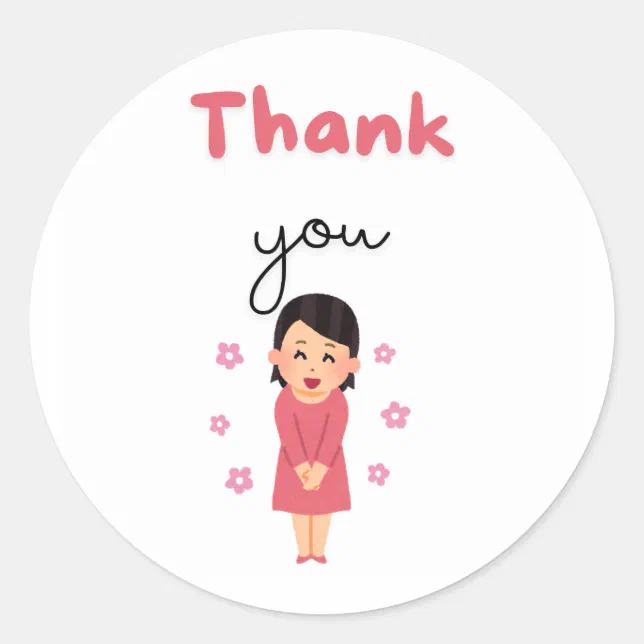Thank You Stickers 2024 | Zazzle