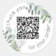 Thank you Stickers with Custom QR Code | Zazzle