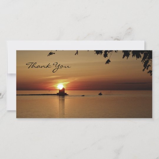 Thank You Sunset Lighthouse | Zazzle.com