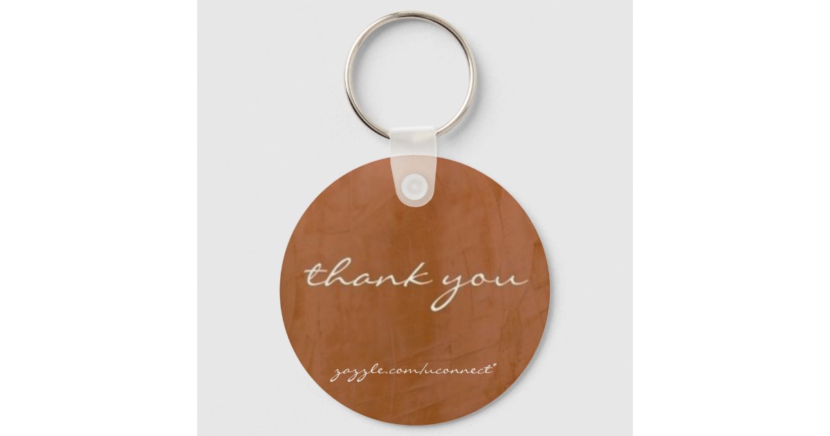 Thank You Tangerine Keychain | Zazzle