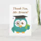 Thank You, Teacher Appreciation, Teacher Owl Thank You Card | Zazzle