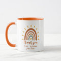 Thank You Teacher Custom Name Boho Rainbow Sun Mug | Zazzle