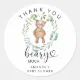 Thank you teddy beary much classic round sticker | Zazzle