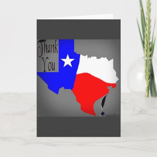 Thank You Texas card | Zazzle.com