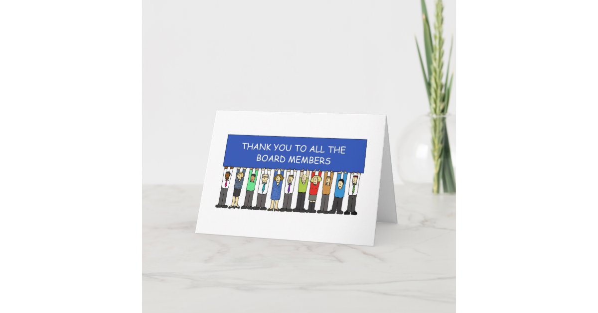Thank You to All the Board Members. Card | Zazzle