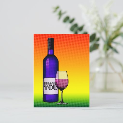 thank you toast postcard | Zazzle