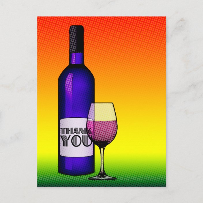 thank you toast postcard | Zazzle.com