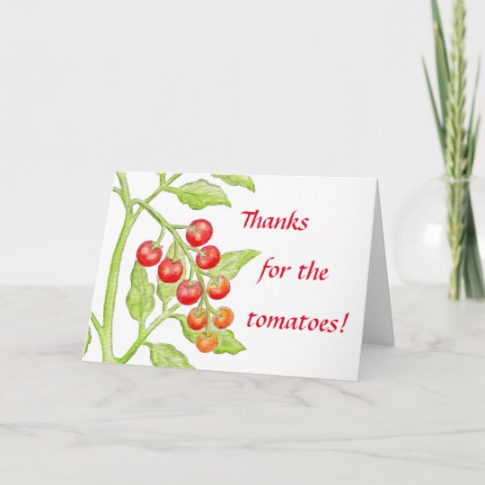 Thank You Tomato card | Zazzle.com