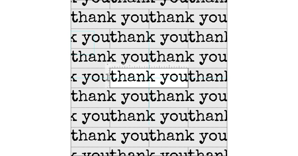Thank you Typography Text Fabric | Zazzle