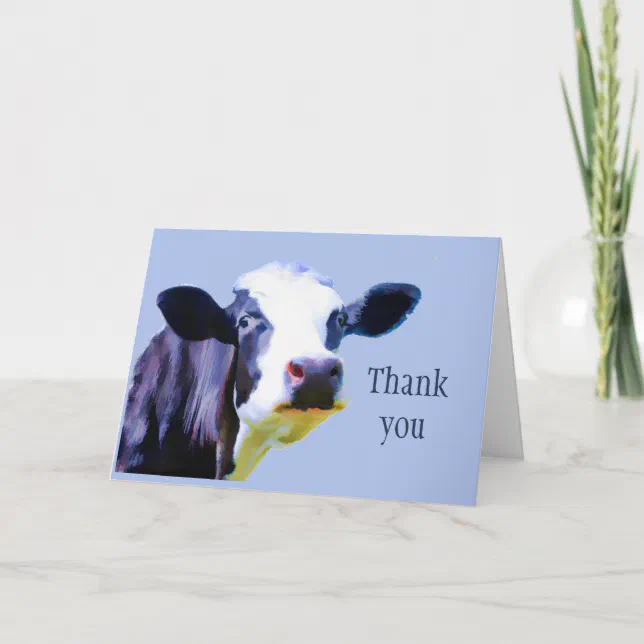 Thank you very Moo ch Funny Cow | Zazzle