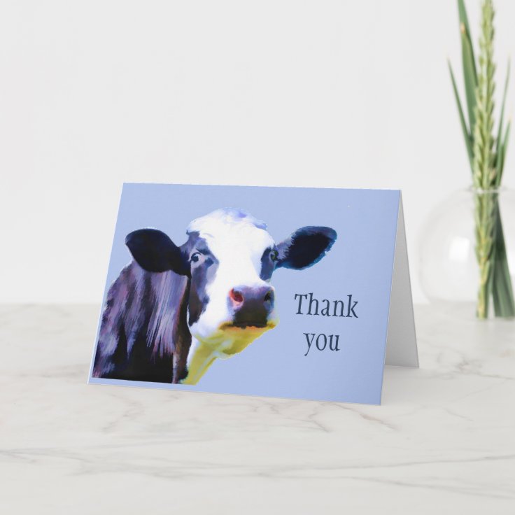 Thank you very Moo ch Funny Cow | Zazzle