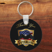 Thank You Veterans Keychain | Zazzle