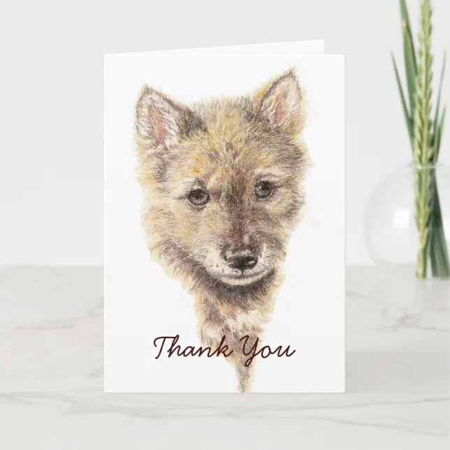 Thank You Wolf, Wolves, Cub, Pup, Nature, wildlife | Zazzle