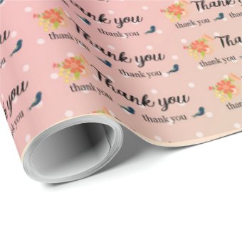 Thank you wrapping paper | Zazzle