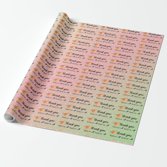 Thank you wrapping paper | Zazzle.com