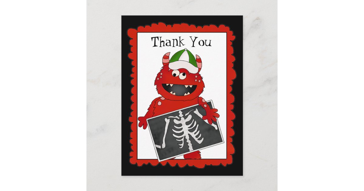 Thank You X-ray Tech postcard | Zazzle