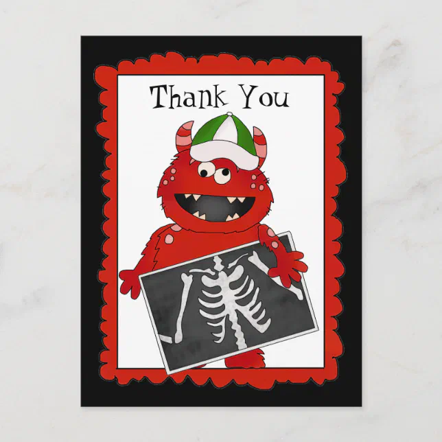 Thank You X-ray Tech postcard | Zazzle