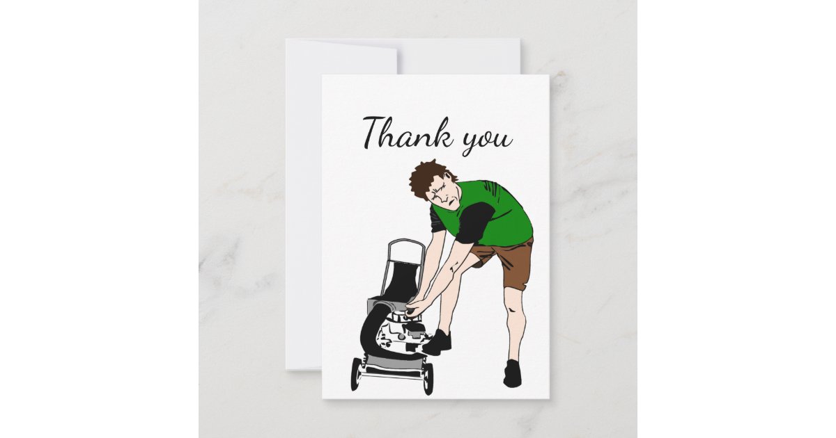 Thank You Yard Work, Lawn Maintenance, Handyman, | Zazzle