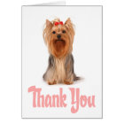 Yorkie Thank You Card | Zazzle.com