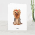 Thank You Yorkshire Terrier Puppy Card - Verse | Zazzle