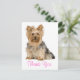 Thank You Yorkshire Terrier Puppy Dog Postcard | Zazzle