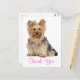 Thank You Yorkshire Terrier Puppy Dog Postcard | Zazzle