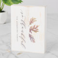 Thankful fall leaves personalized wooden box sign | Zazzle