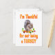 Thankful Squirrel Holiday Postcard | Zazzle